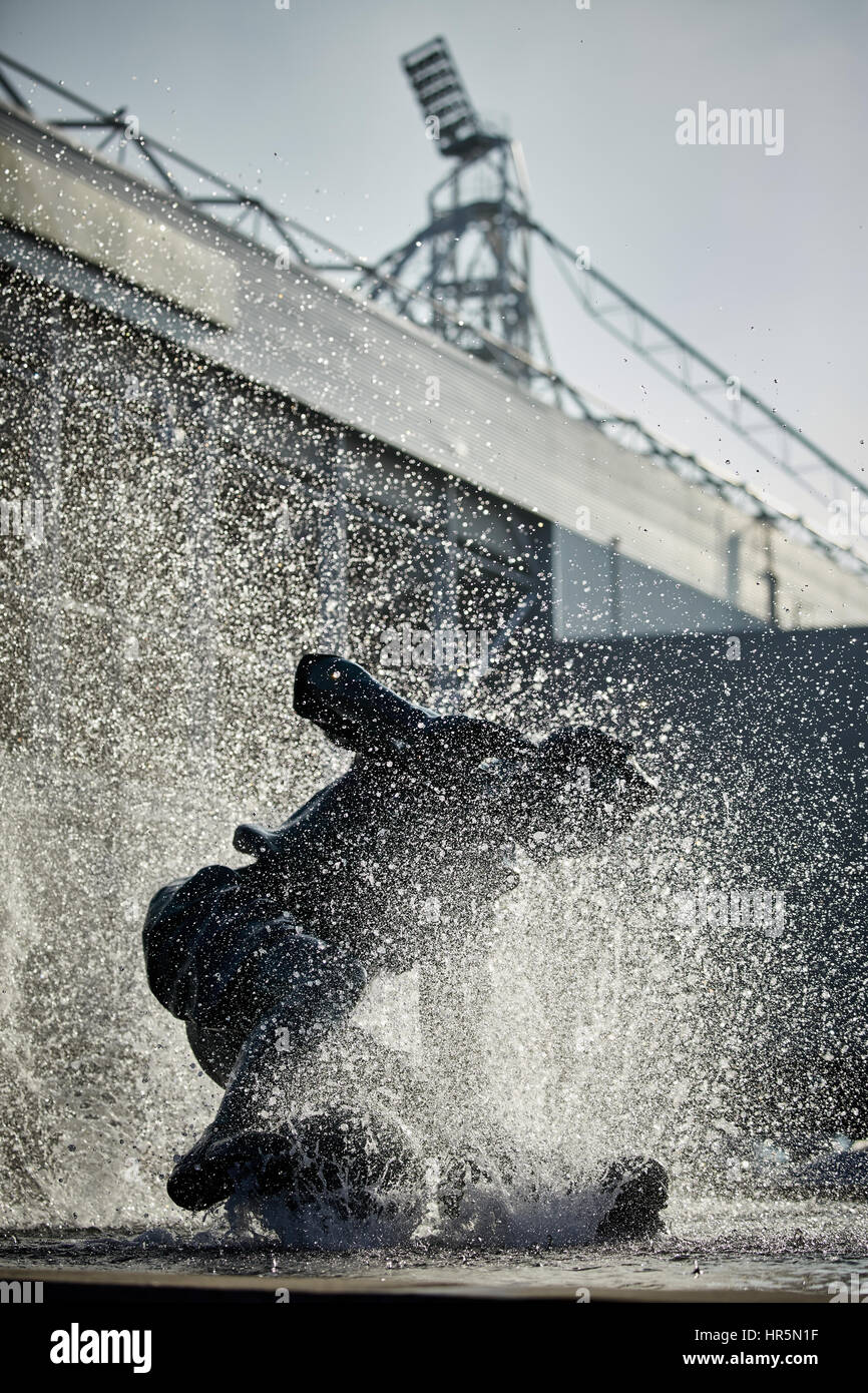 Preston FC Deepdale Stadium ist die Kulisse für das Wahrzeichen ...