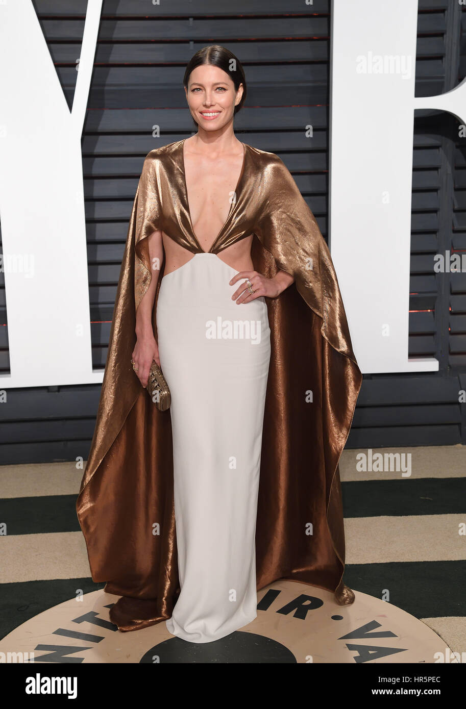 Jessica Biel in der Vanity Fair Oscar Party im Beverly Hills, Los ...