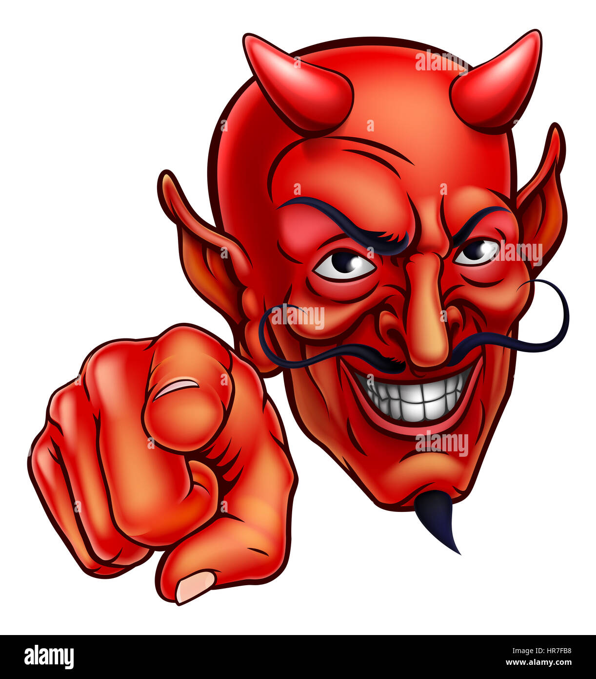 Cartoon red devil satan lucifer Ausgeschnittene Stockfotos und -bilder ...