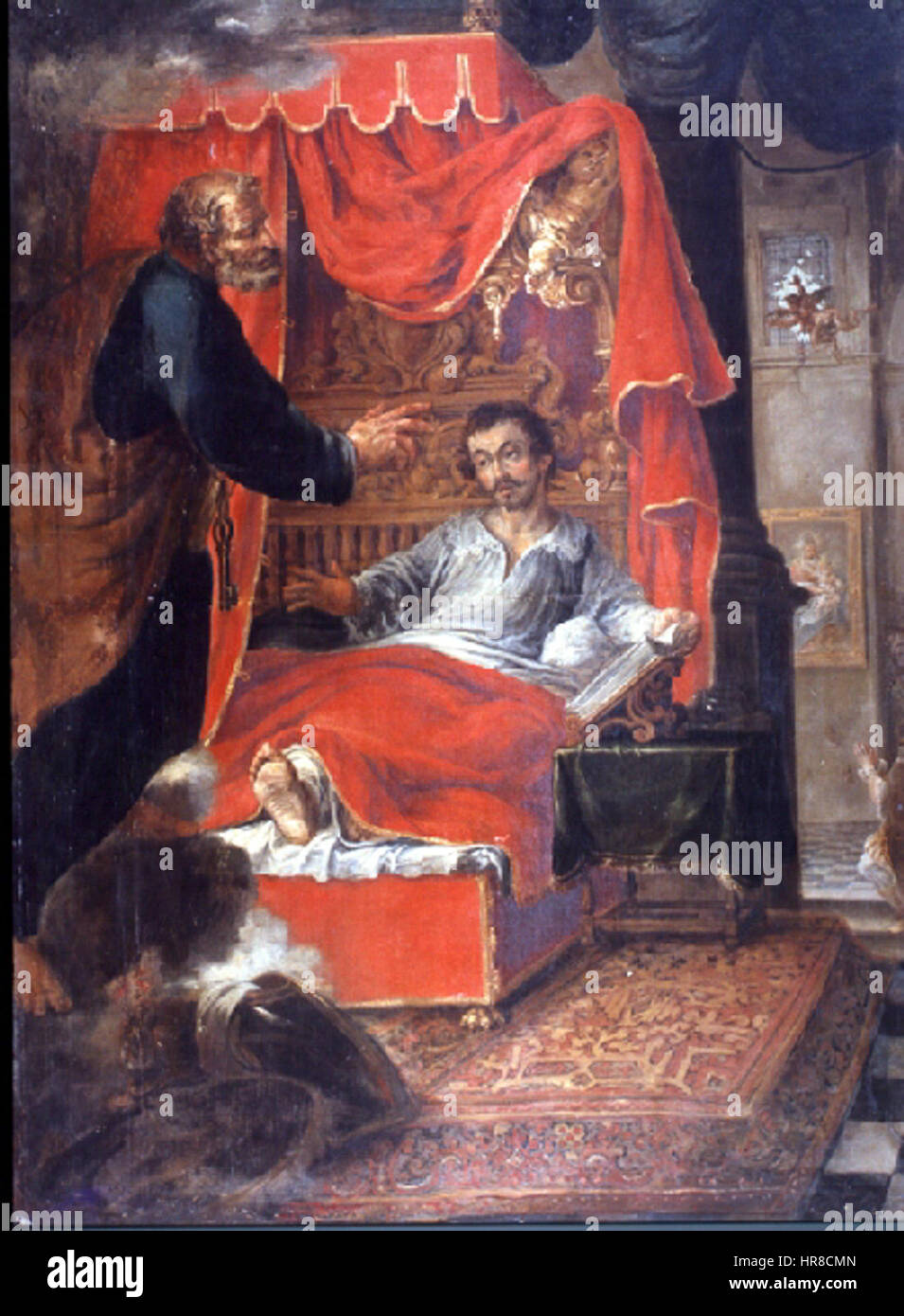 „San Ignacio Aparición de San Pedro“ von Valdes Leal ist ein barockes ...