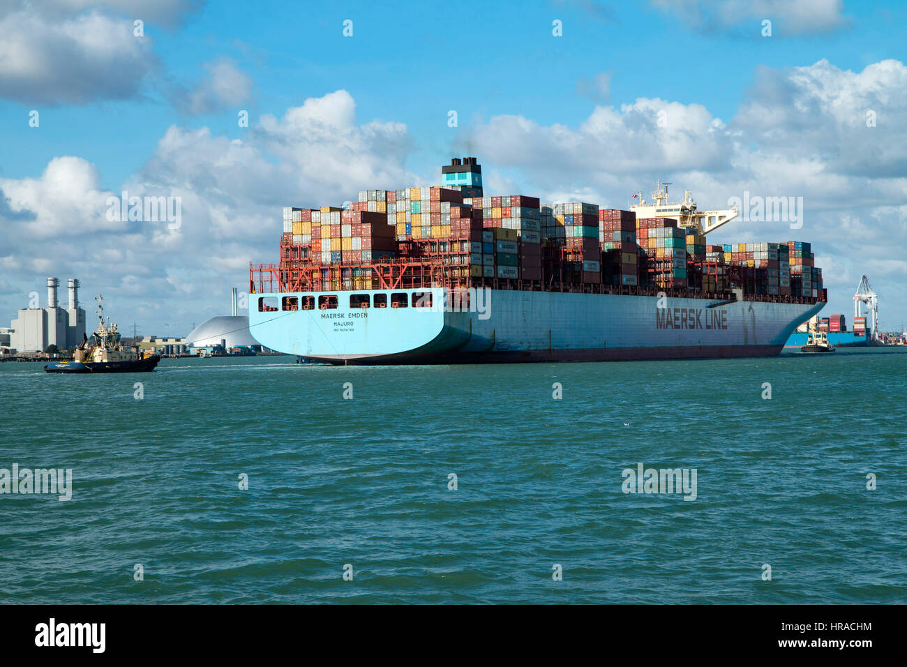 Maersk Emden Container schiff in Southampton am 24. Februar 2017 Von ...