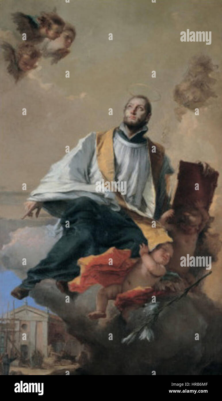 Giovanni Battista Tiepolo - die Apotheose des Heiligen Gaetano Thiene (Santa Maria Maddalena ...