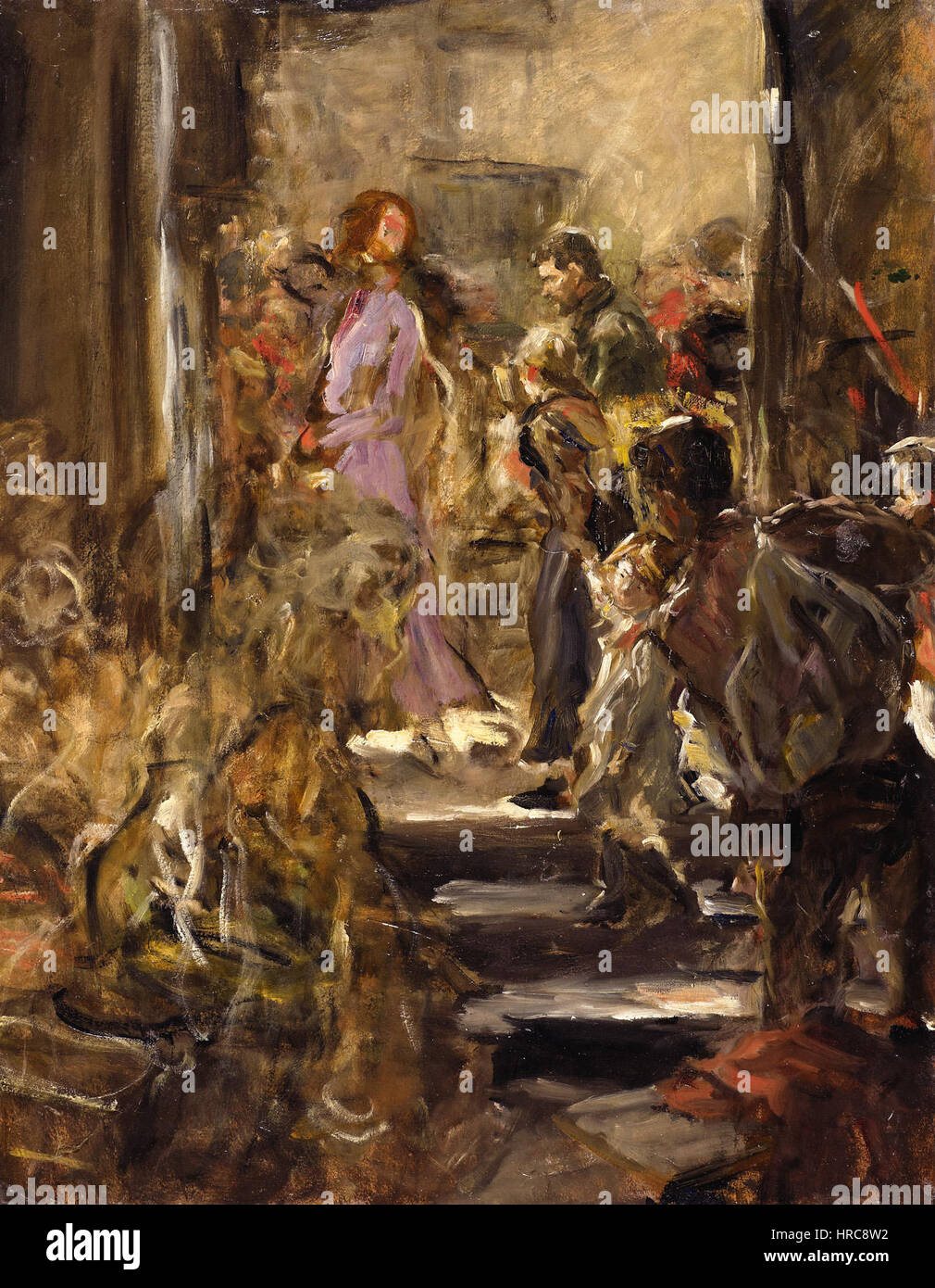 Fritz von Uhde - verschafft Zum Altar in Zwickau Stockfotografie - Alamy