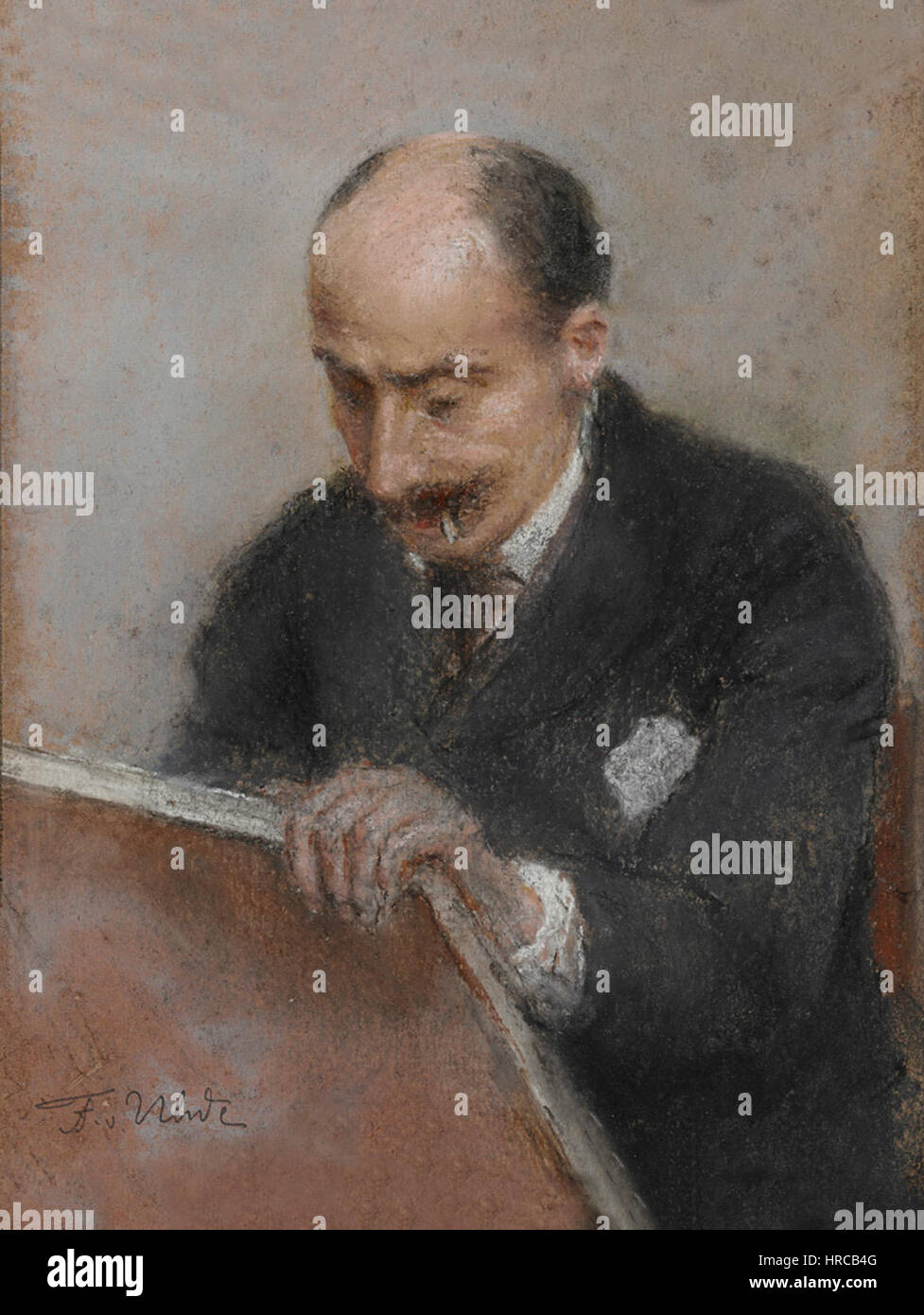 Porträt von Max Liebermann, von Fritz von Uhde Stockfotografie - Alamy