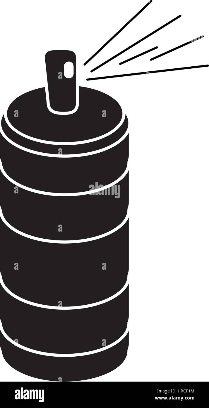 Spraydose Container Piktogramm Stock-Vektorgrafik - Alamy