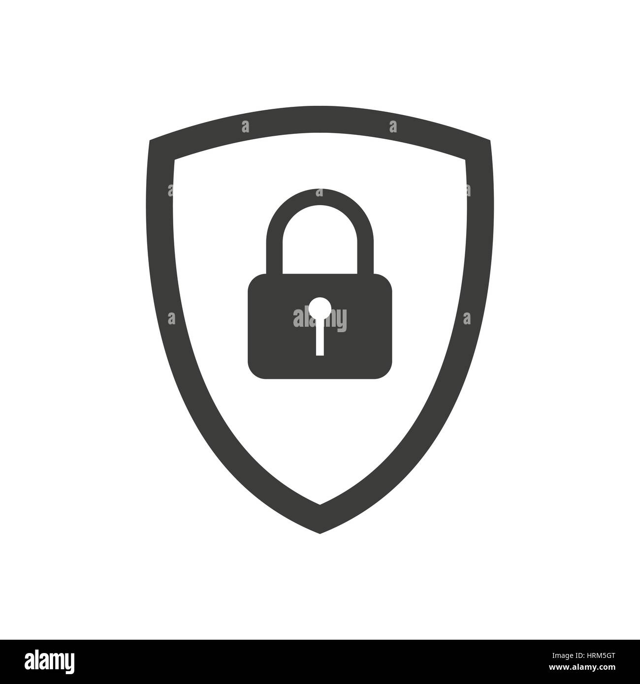 Security-Symbol - Schild-Sperre Stock-Vektorgrafik - Alamy