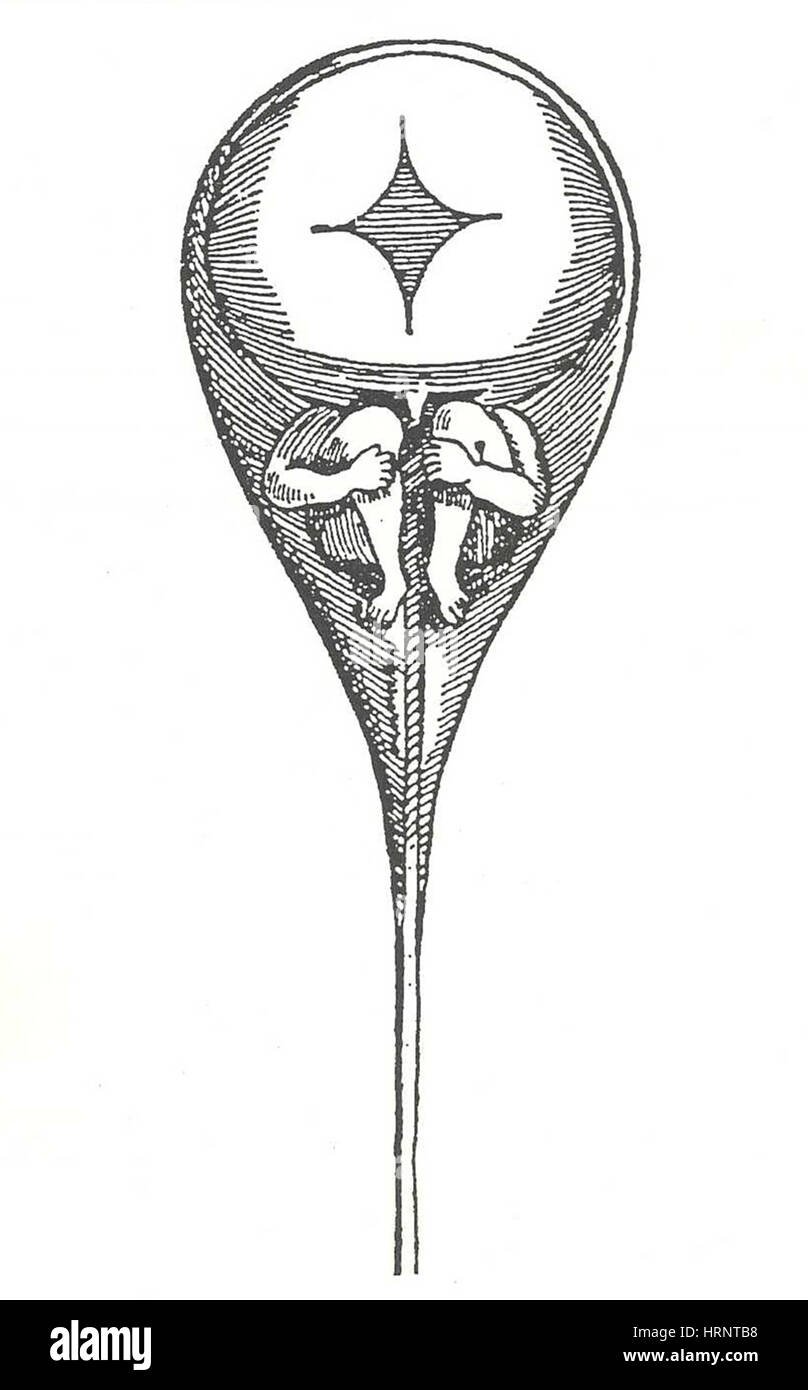 Zeichnung des Homunculus, 1694 Stockfotografie - Alamy