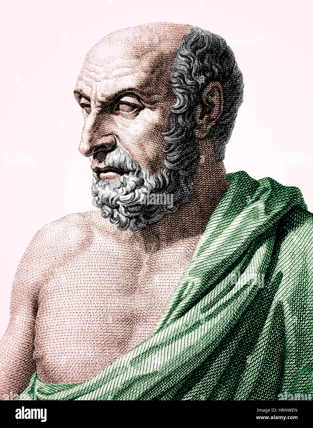 Demokrit, antiken griechischen Universalgelehrter Stockfotografie - Alamy