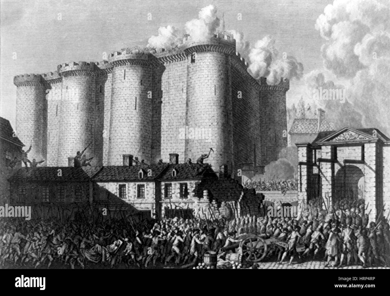 Französische Revolution, Sturm auf die Bastille 1789 Stockfotografie ...