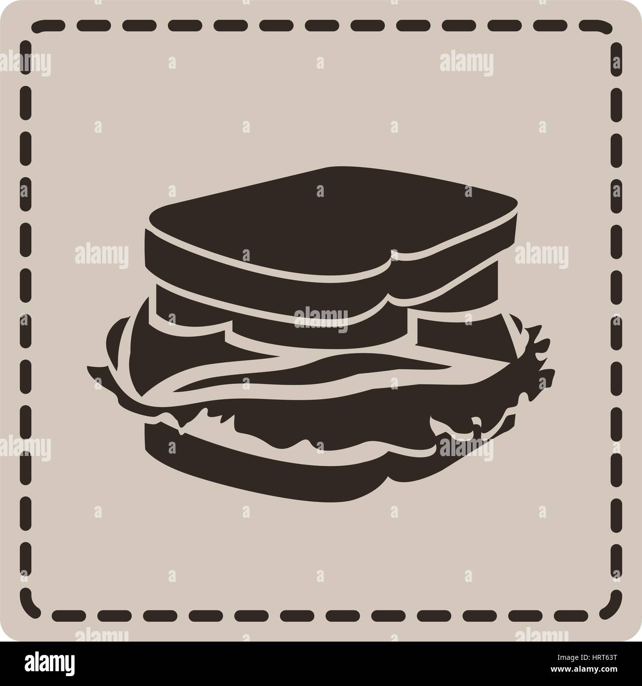 Emblem sticker sandwich icon -Fotos und -Bildmaterial in hoher ...