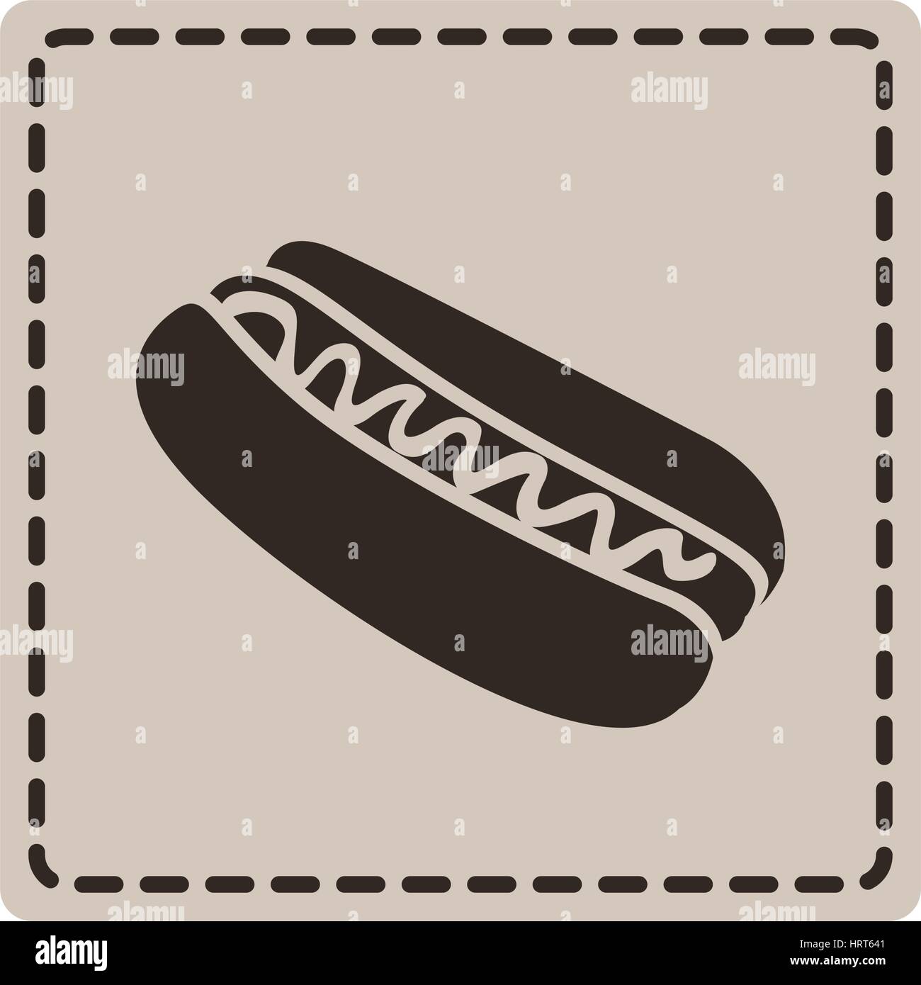 Hot dog pictogram icon image Stock-Vektorgrafiken kaufen - Alamy