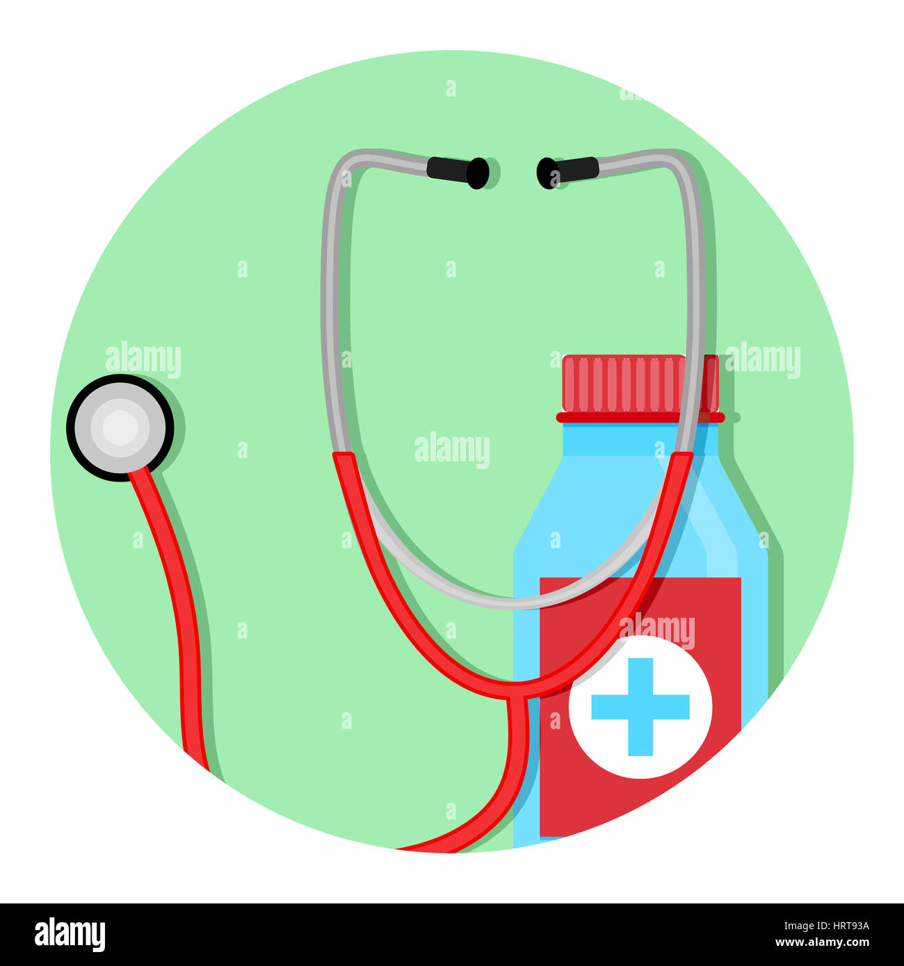 Diagnose und Behandlung von Symbol. Gesund und medizinische Logo ...