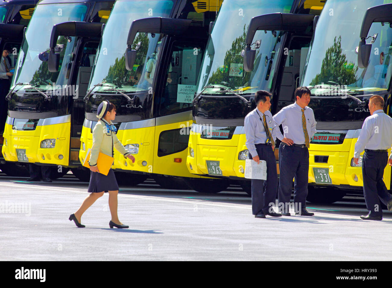 Hato Bus Sightseeing Bus Tokio Japan Stockfotografie - Alamy