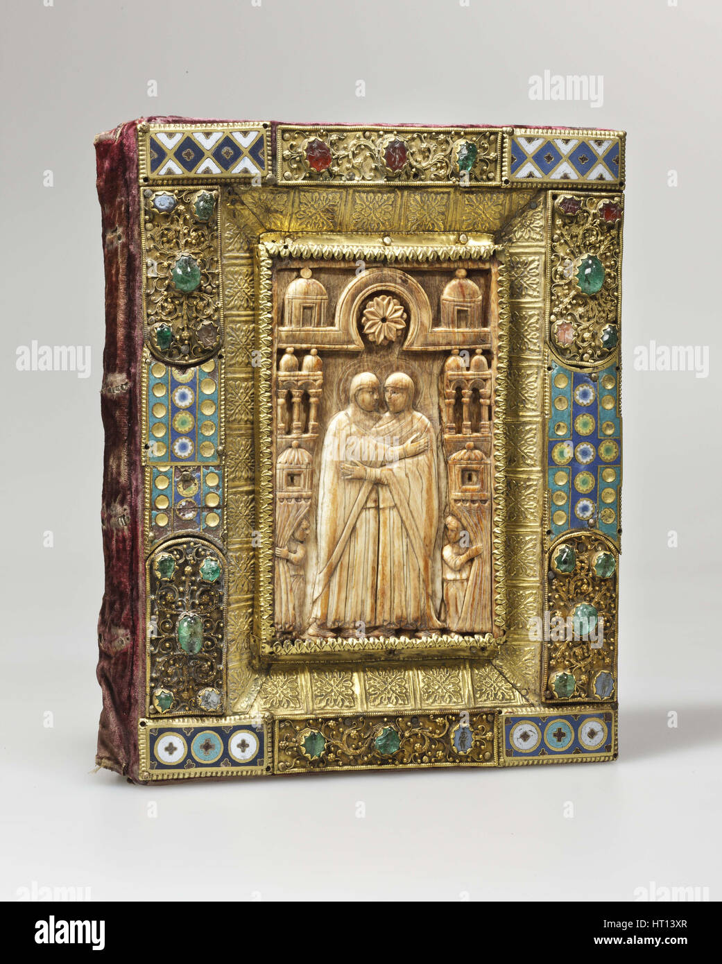 Plakette mit der Visitation von Maria und Elisabeth, 11.-12 ...