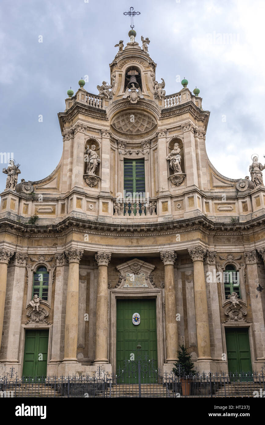 Sizilianischen Barock Basilika della Collegiata auch bekannt als Santa ...