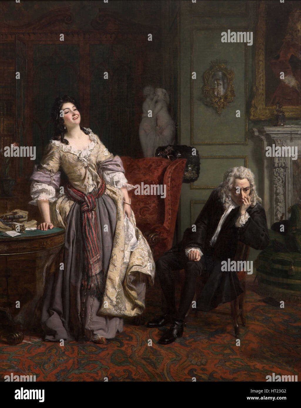 Alexander Pope erklärt seine Liebe zu Lady Mary Wortley Montagu, 1852 ...
