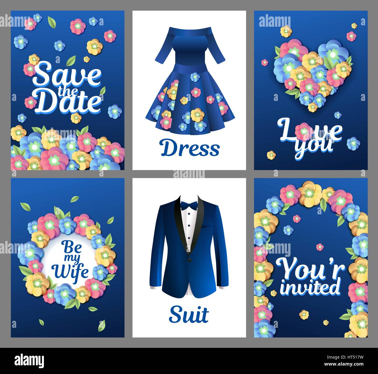 Hochzeitskarten vorlage blumen bunt -Fotos und -Bildmaterial in hoher ...