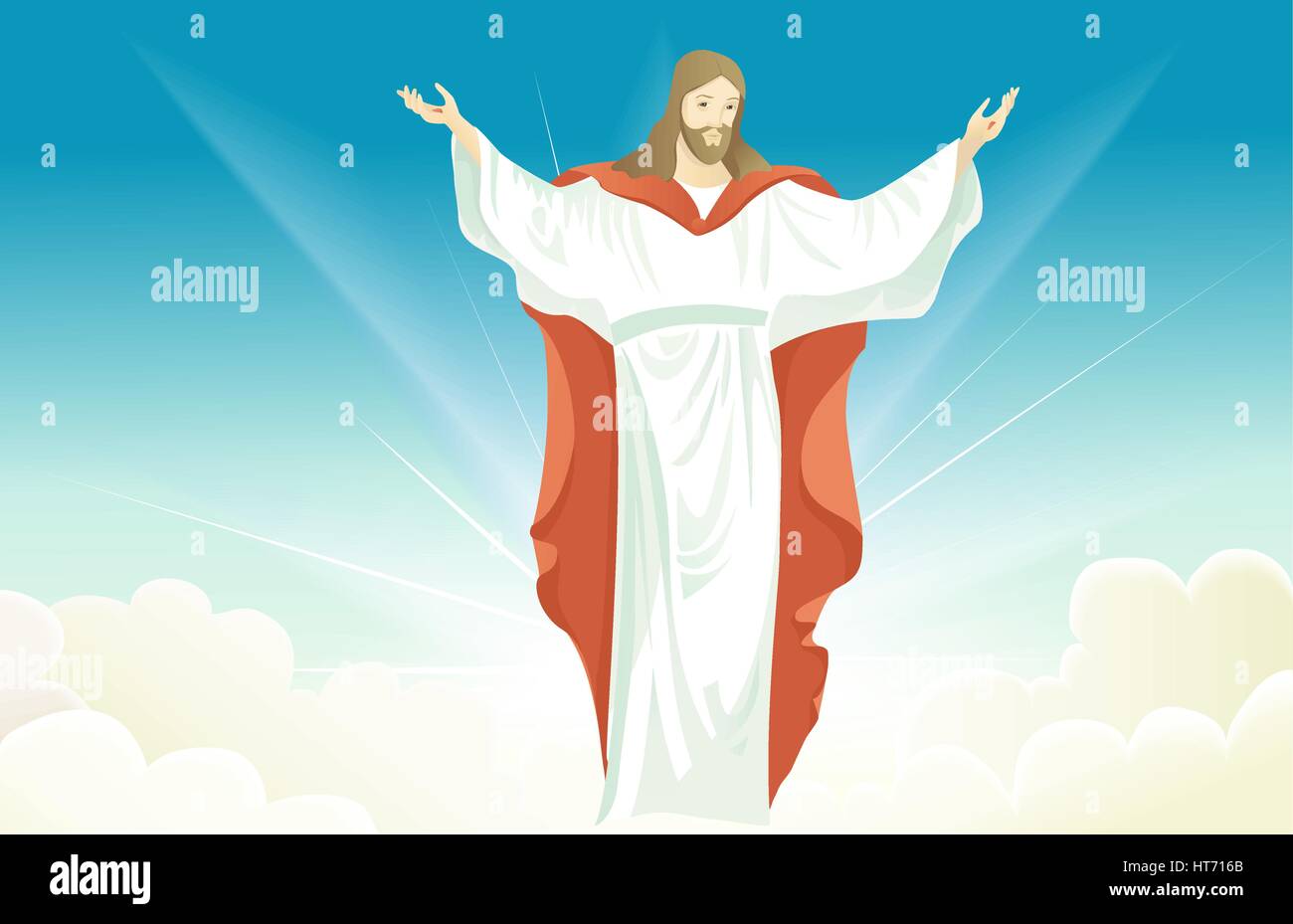 Resurrected jesus Stock-Vektorgrafiken kaufen - Alamy