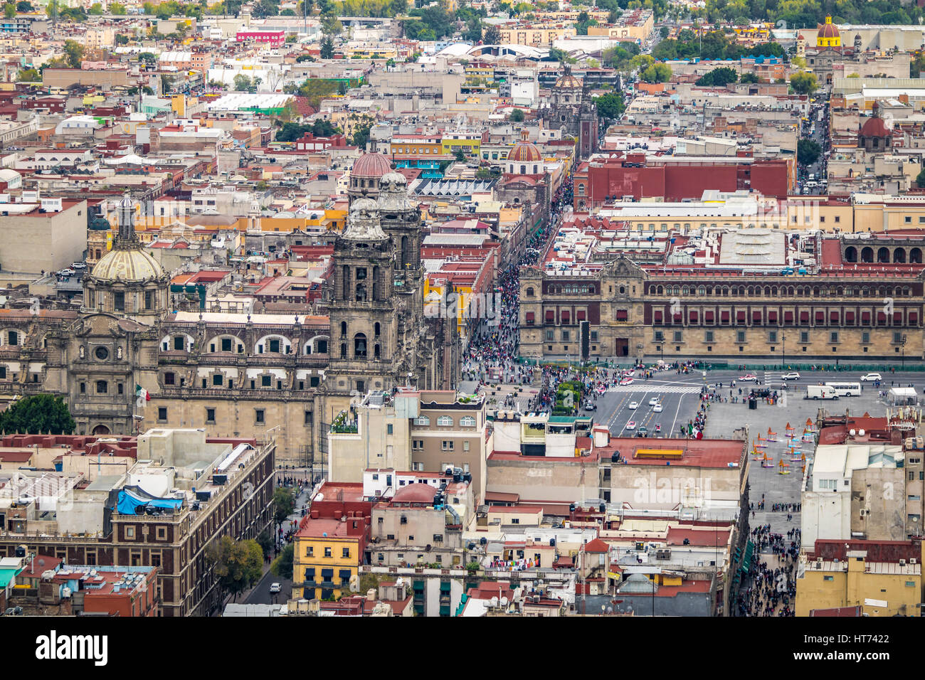 Luftaufnahme von Mexico City - Mexiko Stockfotografie - Alamy
