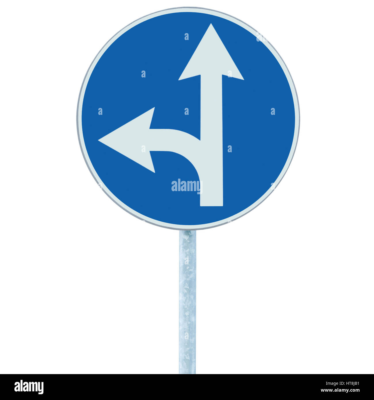 Gerade aus oder rechts abbiegen schild -Fotos und -Bildmaterial in ...
