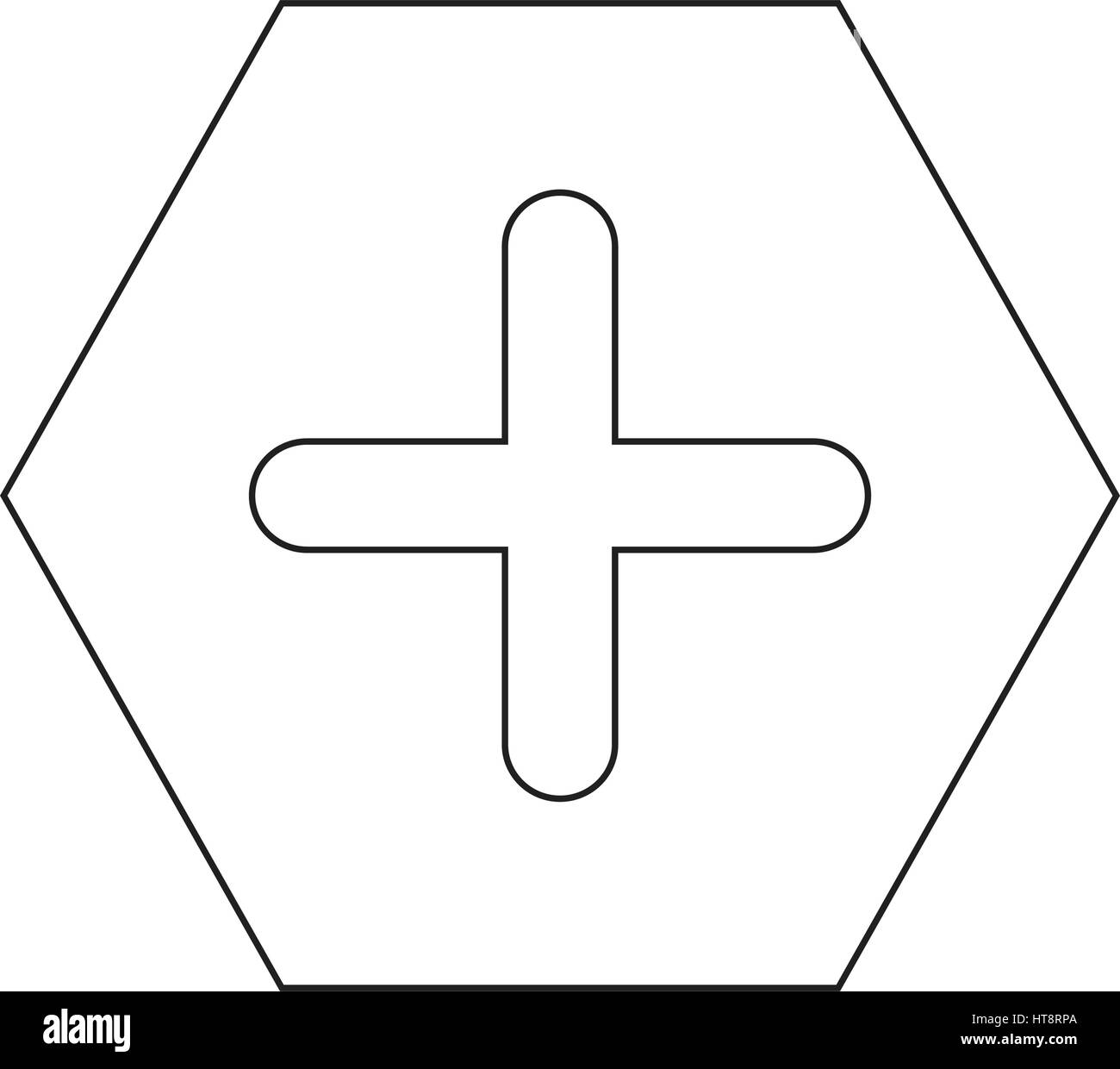 Plus-Zeichen Symbol Abbildung Design hinzufügen Stock-Vektorgrafik - Alamy