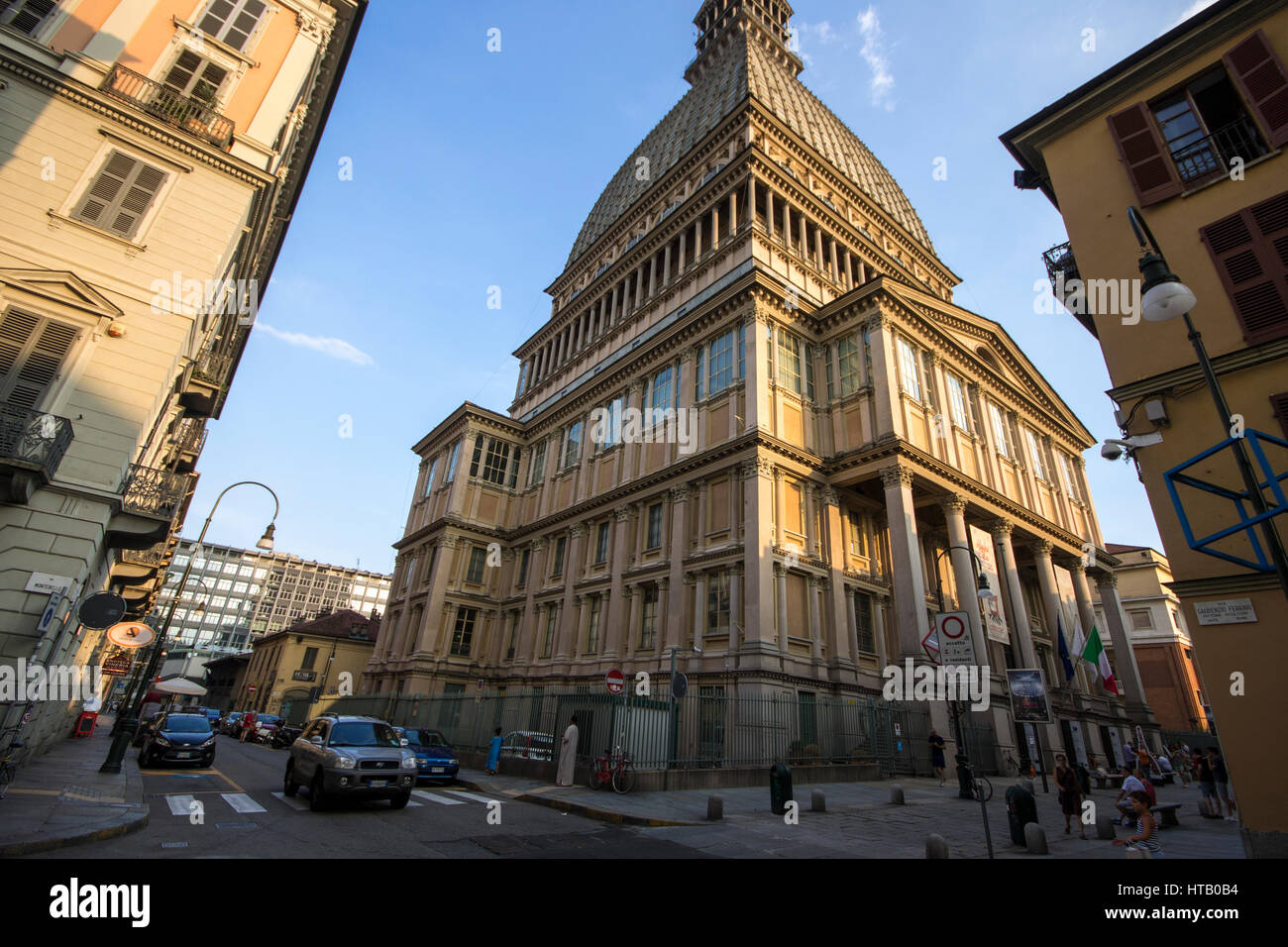 Die Mole Antonelliana, ein bedeutendes Wahrzeichen Gebäude in Turin. Es ...