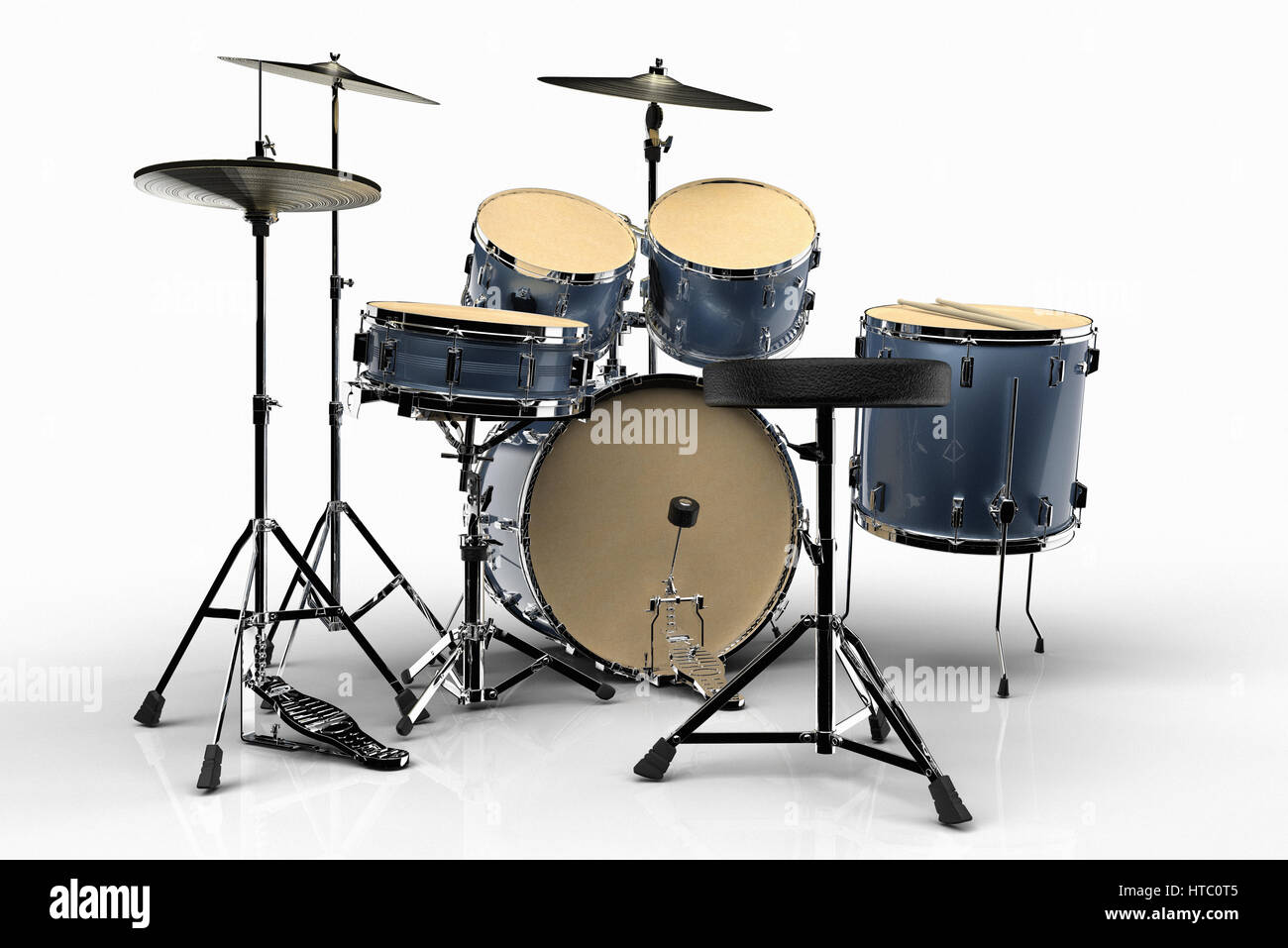 Trommeln gegen einen weißen Hintergrund Stockfotografie - Alamy