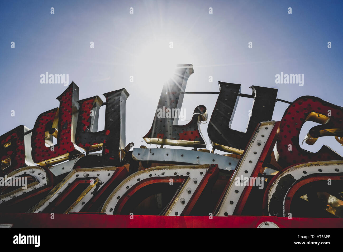 Das Neon Boneyard Museum in Las Vegas, Vereinigte Staaten von Amerika ... Das Neon Boneyard Museum in Las Vegas, Vereinigte Staaten von Amerika ...