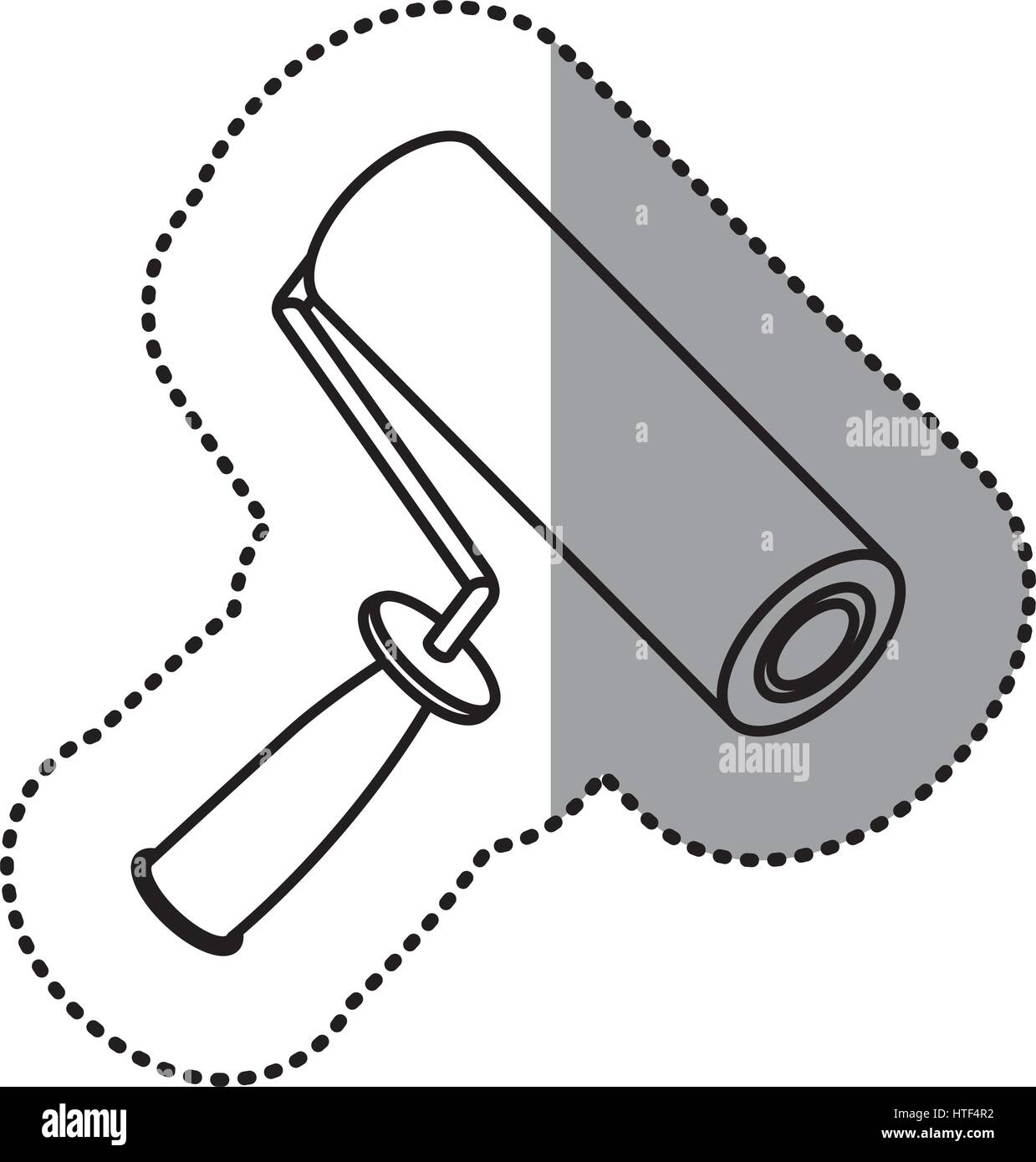 Abbildung Farbe Walze Symbol Stock-Vektorgrafik - Alamy