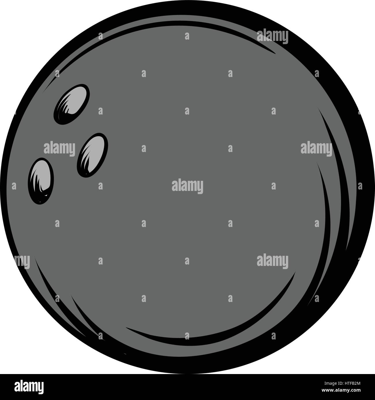 Bowling-Kugel-Symbol im Cartoon-Stil isoliert-Vektor-illustration Stock ...