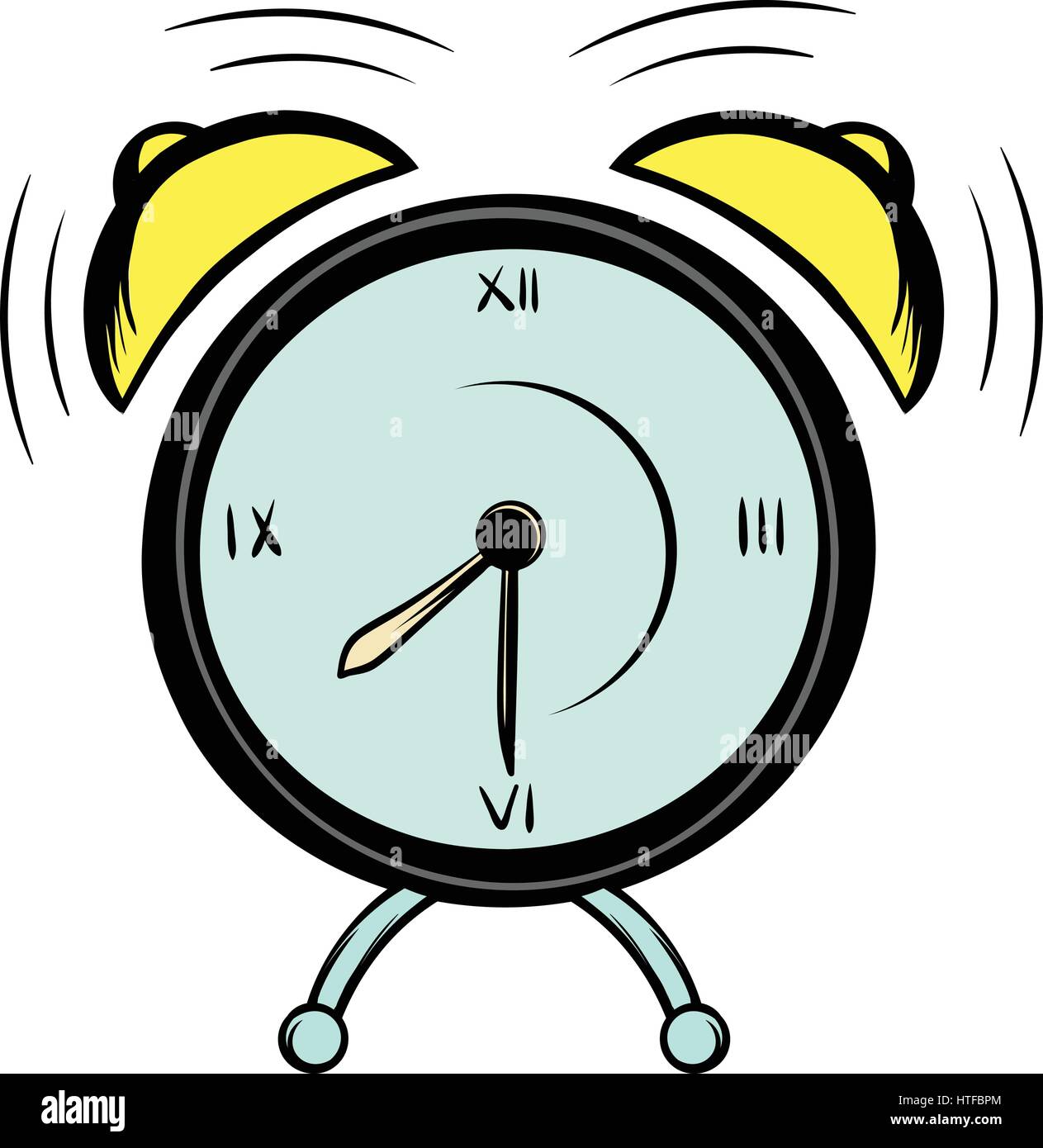 Vector Illustration Cartoon Alarm Clock Stockfotos und -bilder Kaufen ...