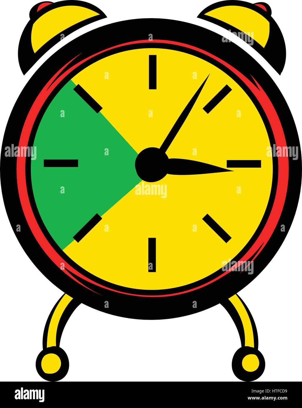 Vector Illustration Cartoon Alarm Clock Stockfotos und -bilder Kaufen ...