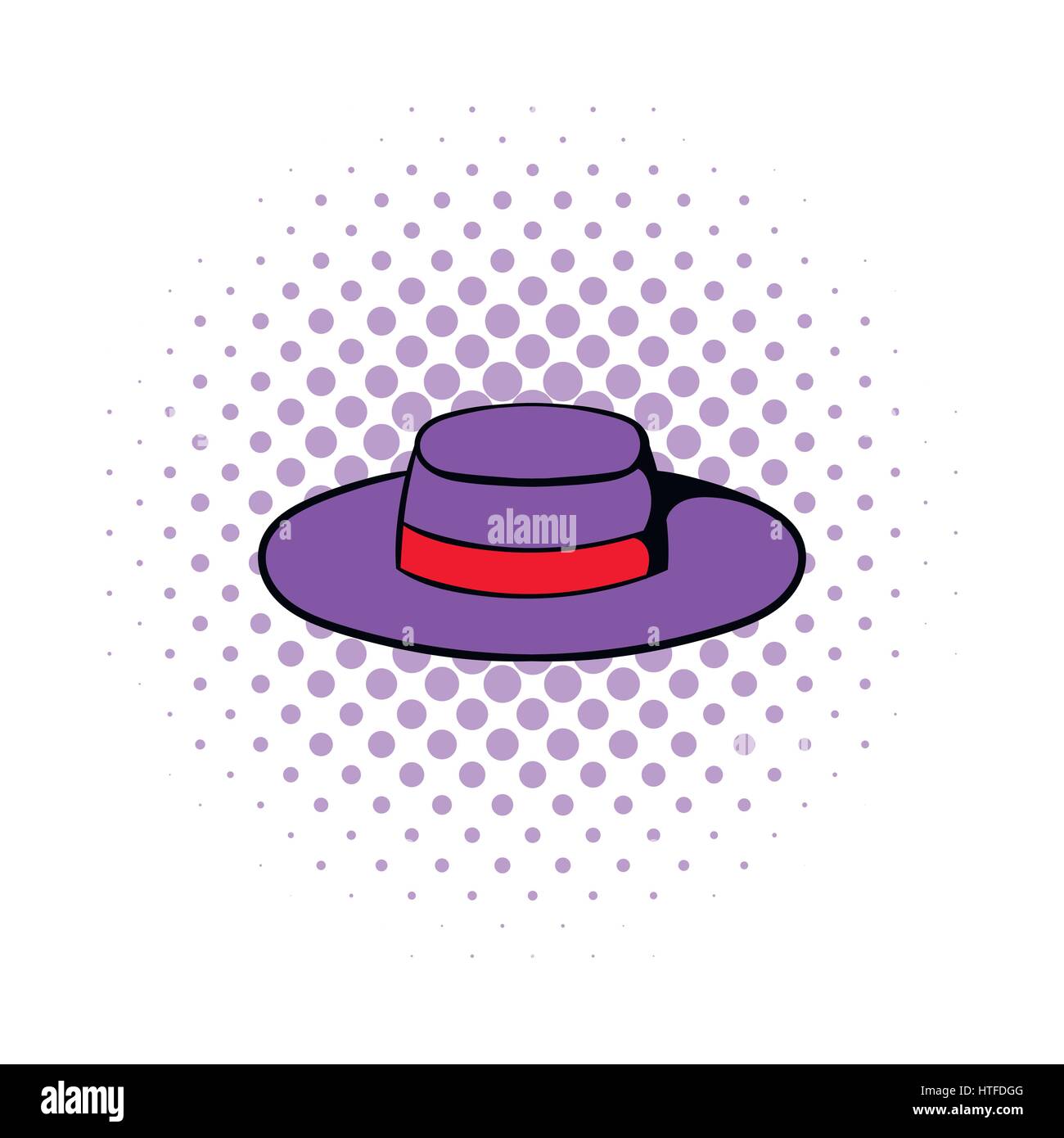Sombrero-Hut-Symbol, Comic Stock-Vektorgrafik - Alamy