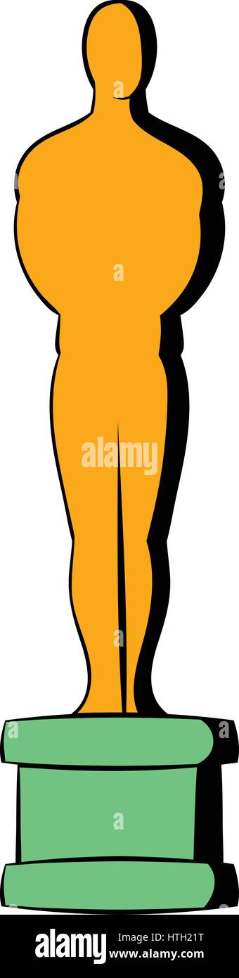 Gold Mann Statue Symbol, Symbol-cartoon Stock-Vektorgrafik - Alamy