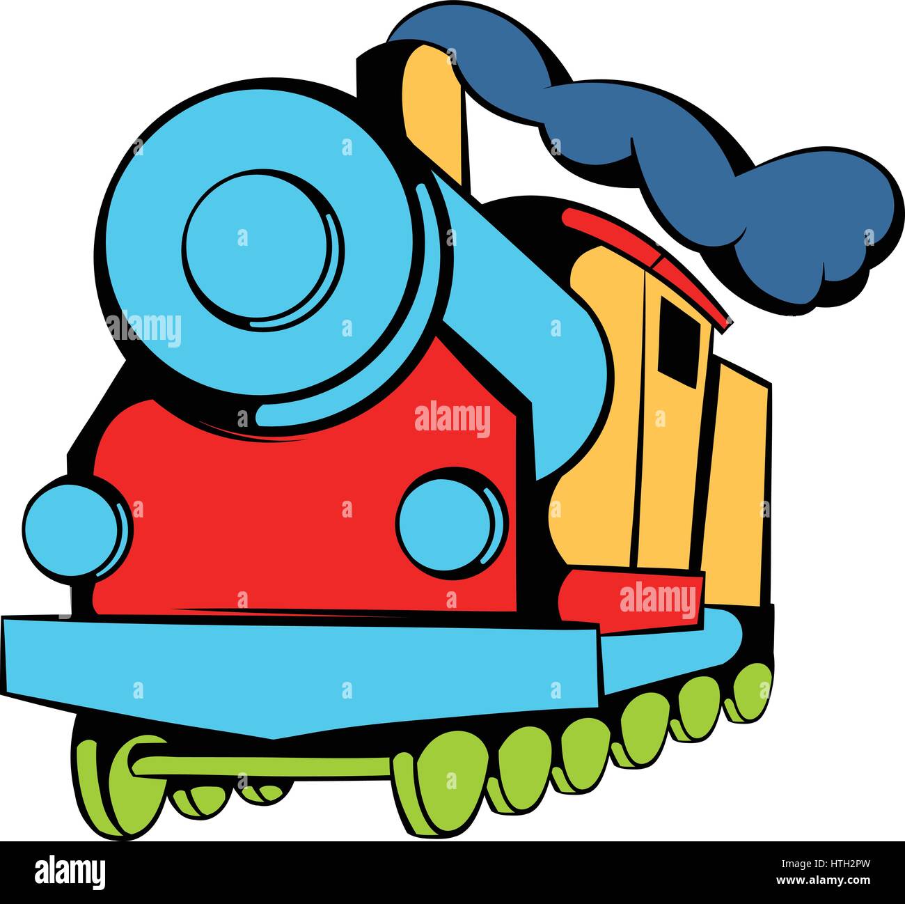 Lok-Symbol, Symbol-cartoon Stock-Vektorgrafik - Alamy