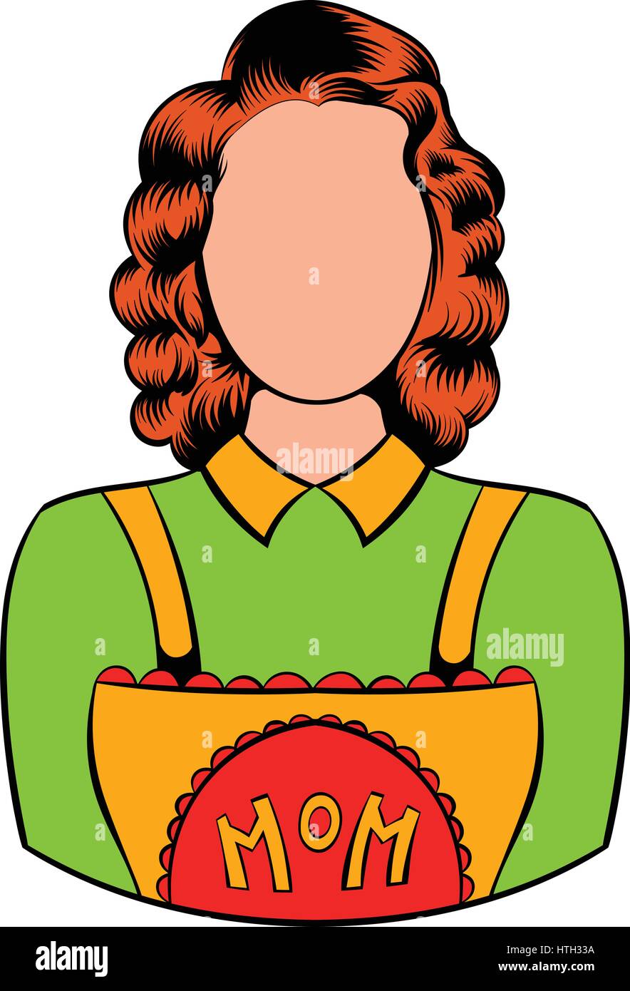 Mama-Symbol im Symbol cartoon Stock-Vektorgrafik - Alamy
