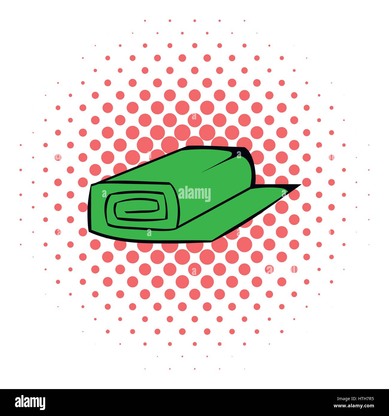 Rolle des Stoff-Symbols, Comic Stock-Vektorgrafik - Alamy