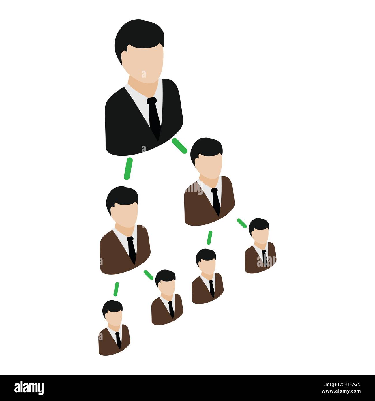 Job hierarchie boss Stock-Vektorgrafiken kaufen - Alamy