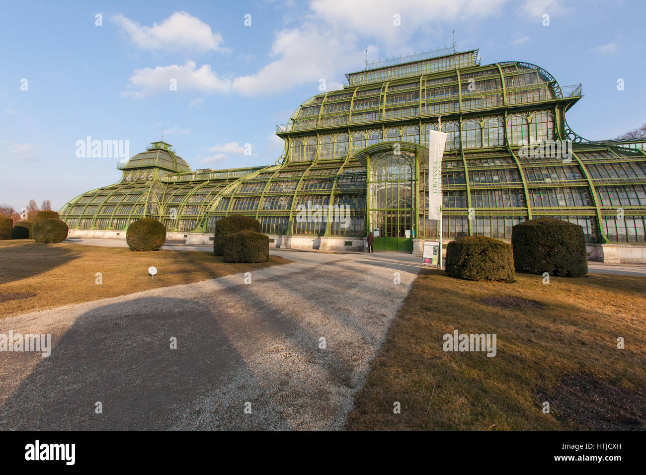 Palmenhaus oder Palmenhaus im Schlosspark Schönbrunn, Wien, Österreich ...