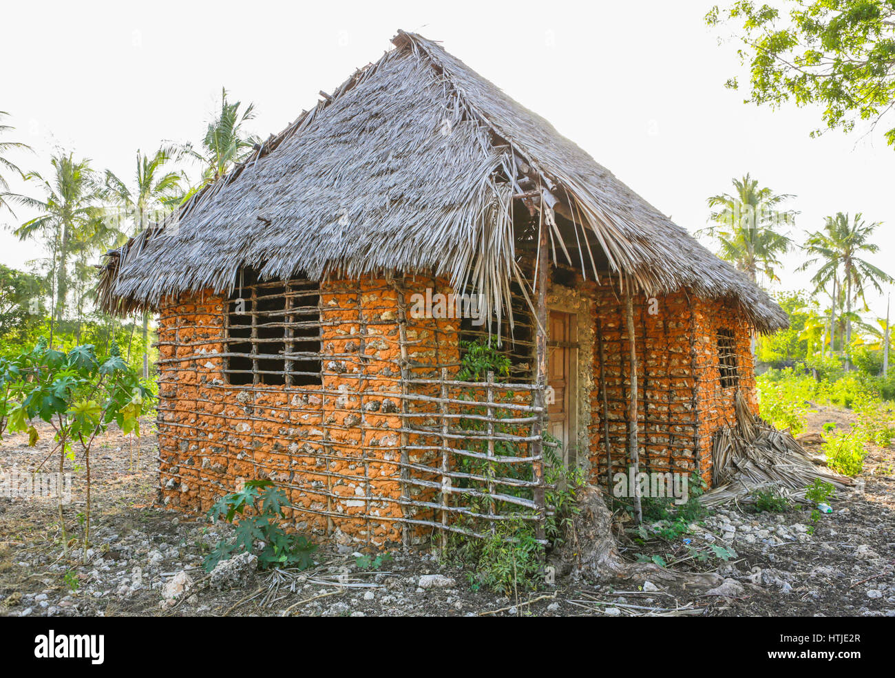 Traditionelle afrikanische Haus in Malindi Region. Kenia ...