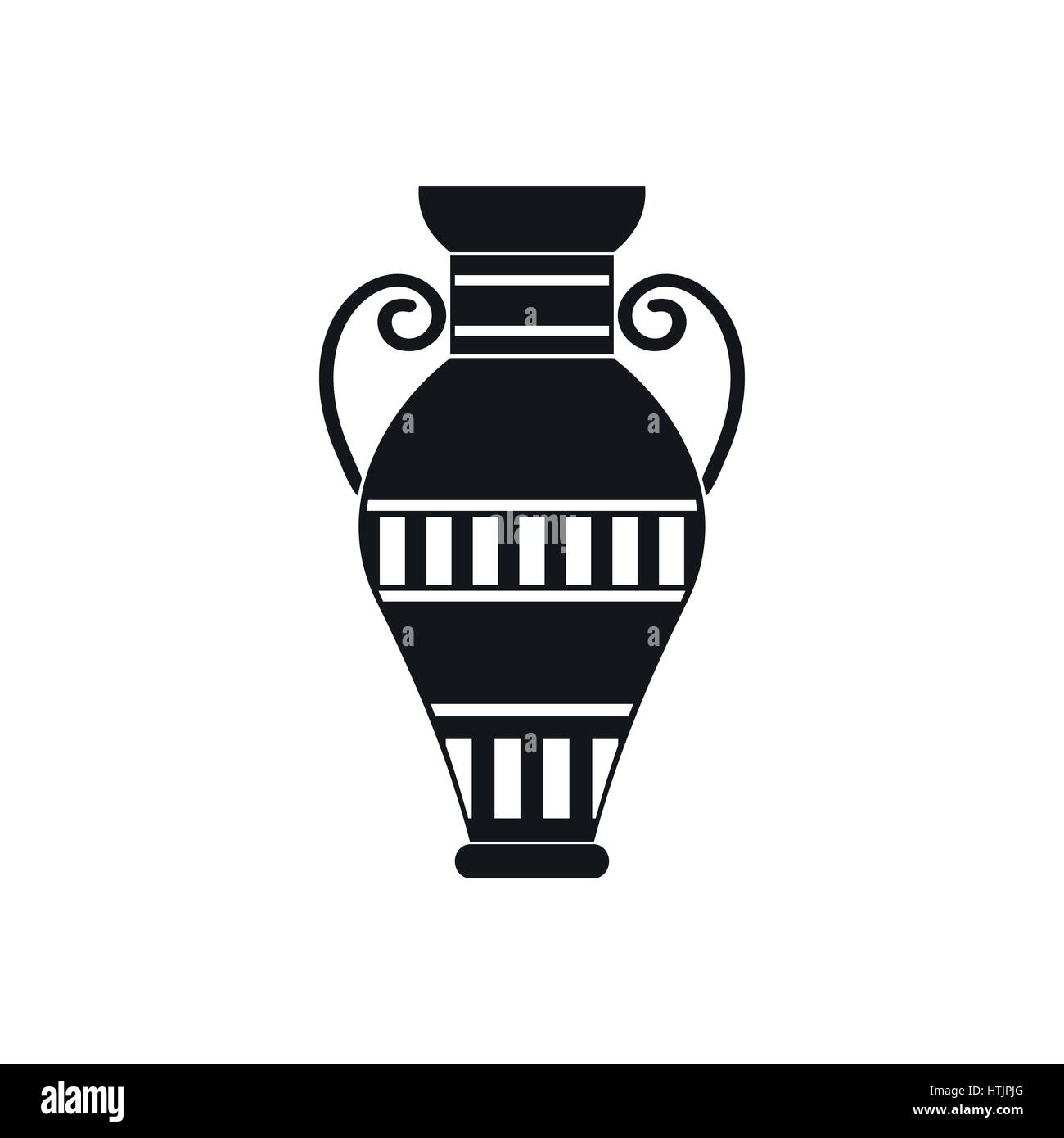 Ägyptische Vase Symbol, einfachen Stil Stock-Vektorgrafik - Alamy