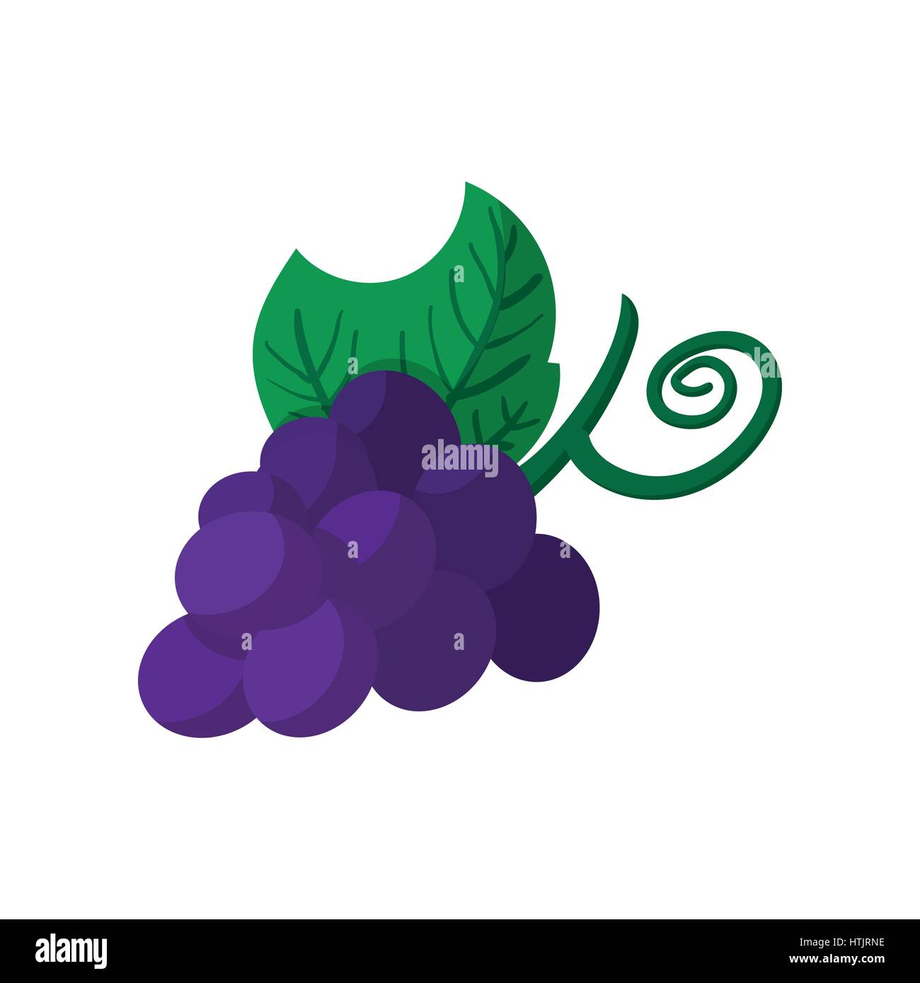 Cartoon bunch grape wine icon Stock-Vektorgrafiken kaufen - Alamy