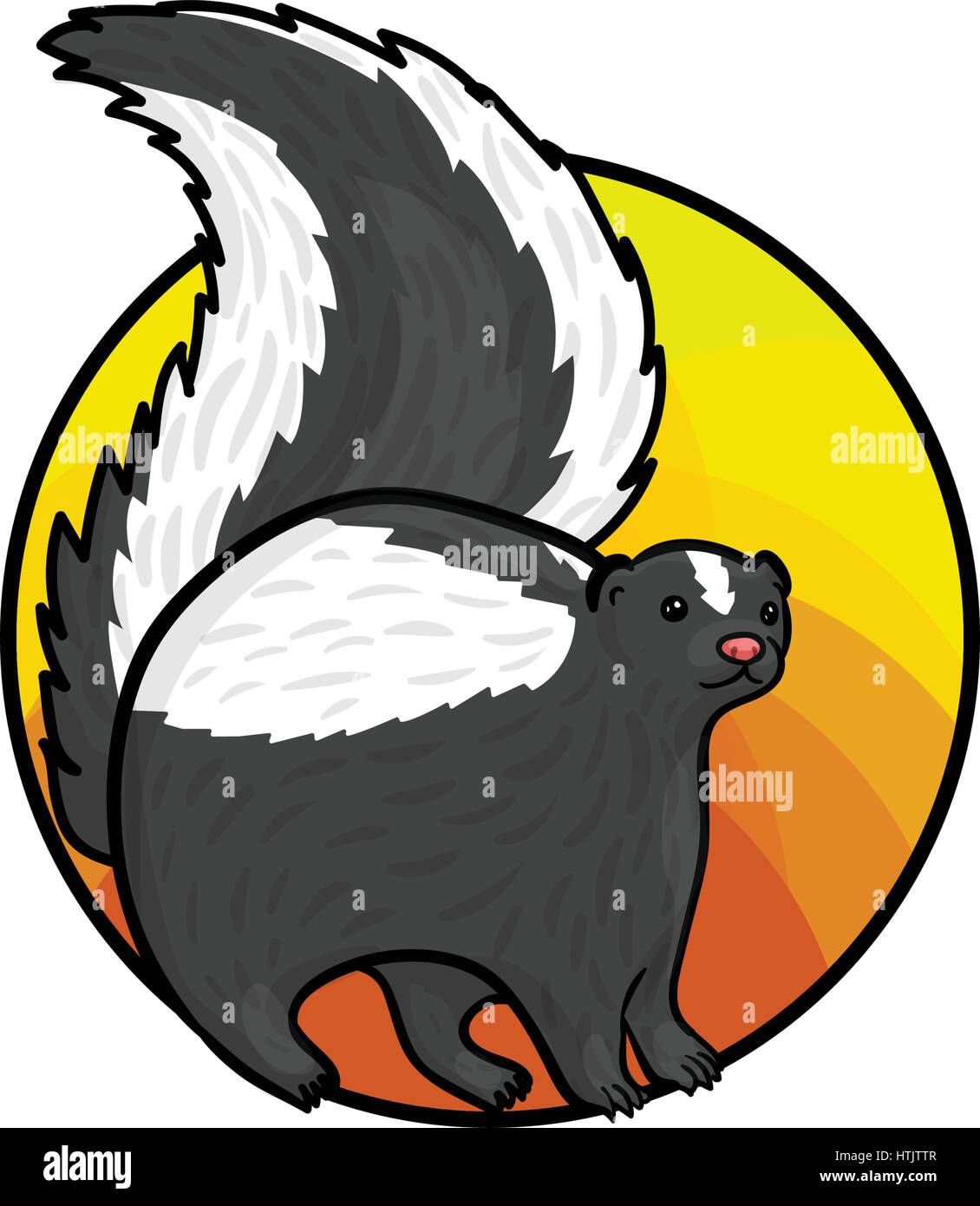 Tierische Kunst, niedlichen Cartoon-Stil, Vektor-Illustration von Hand ...