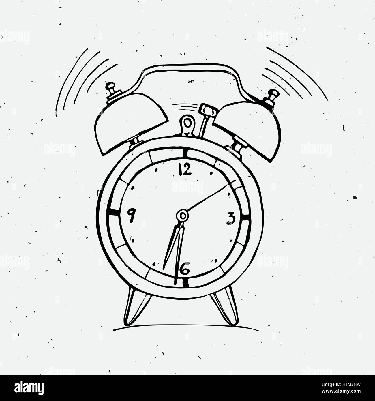 Vector Illustration Cartoon Alarm Clock Stockfotos und -bilder Kaufen ...