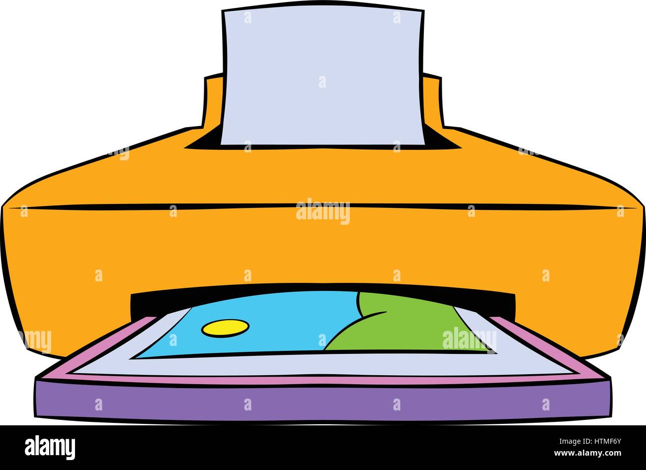 Foto-Drucker-Symbol-cartoon Stock-Vektorgrafik - Alamy