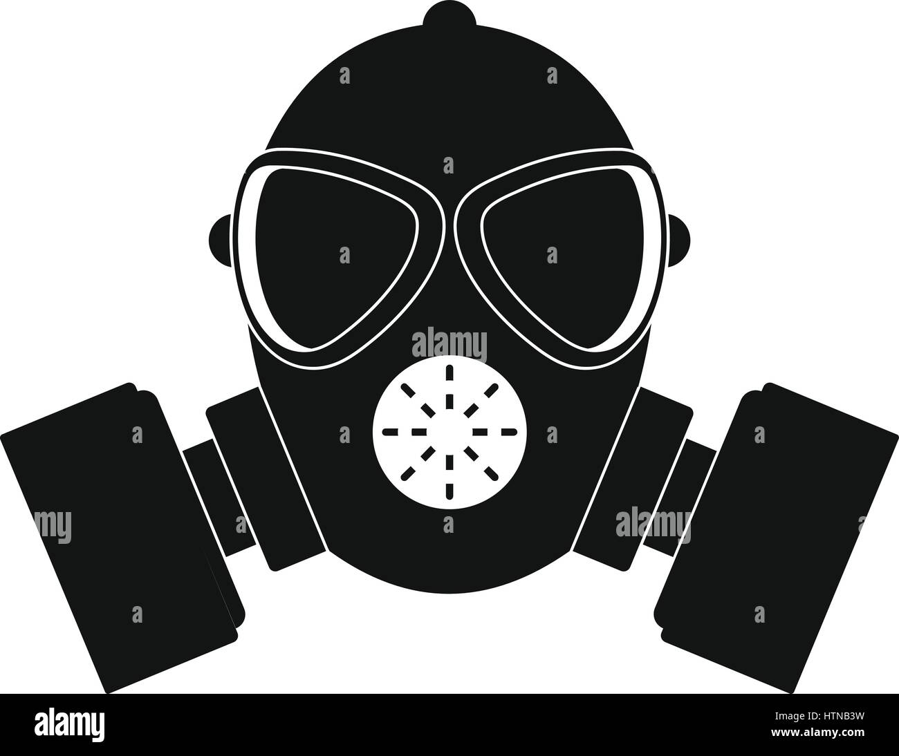 Atemschutz-Symbol. Einfache Darstellung der Atemschutzmaske Vektor Icon ...