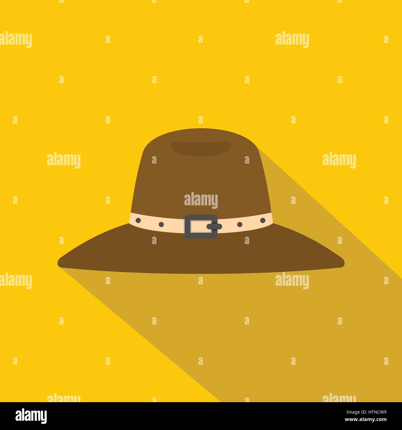 Hut-Symbol. Flache Darstellung der Hut Vektor Icon für web Stock ...