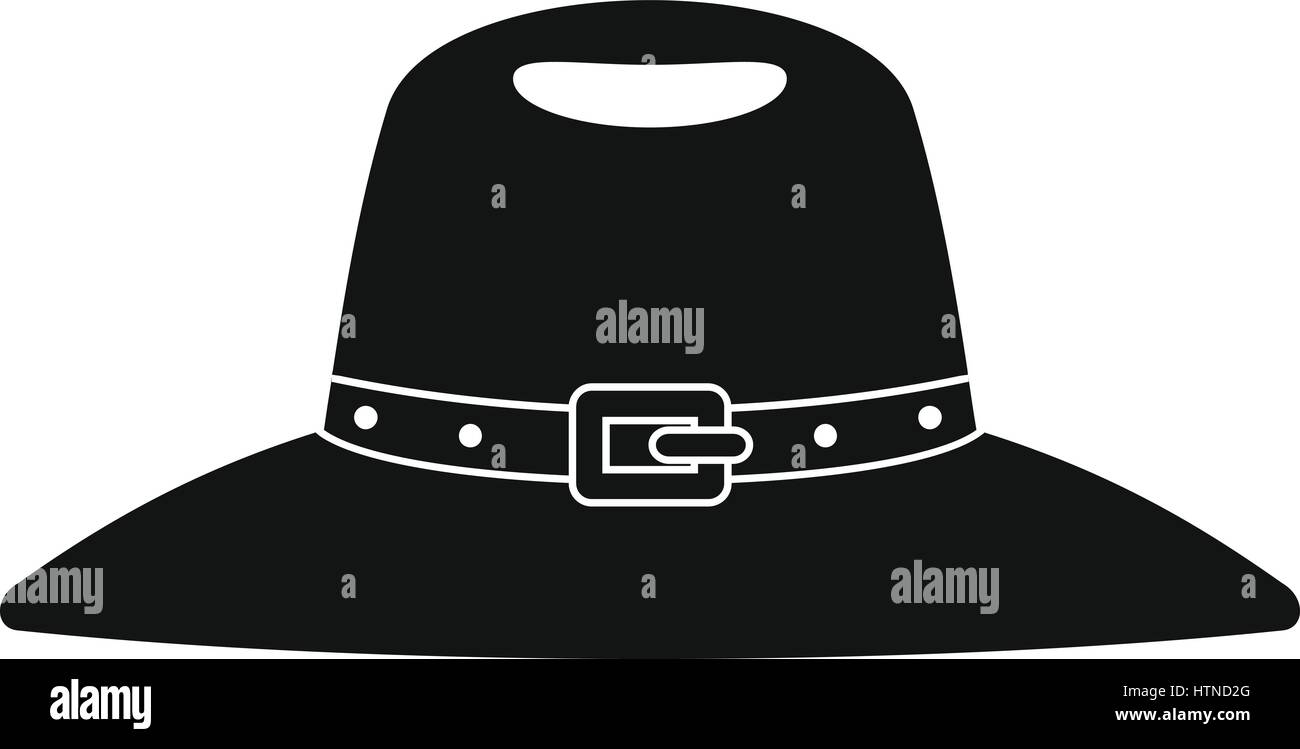 Hut-Symbol. Einfache Darstellung der Hut Vektor Icon für web Stock ...