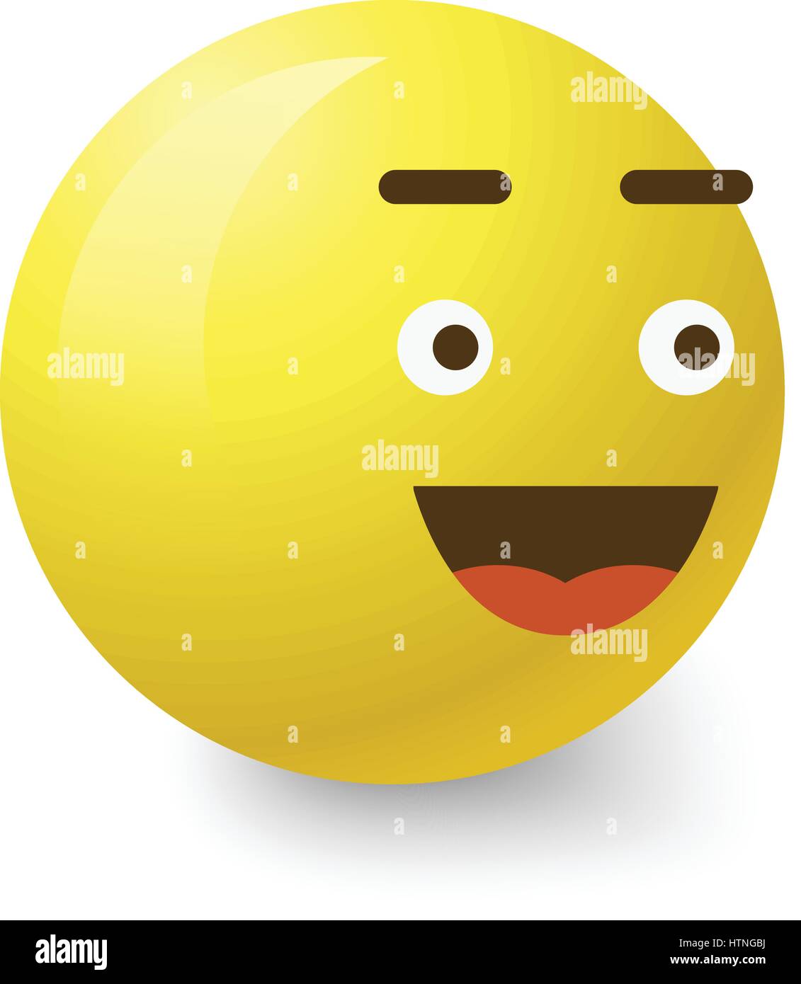 Froh, dass Smiley-Symbol. Cartoon-Illustration der froh Smiley Vektor ...