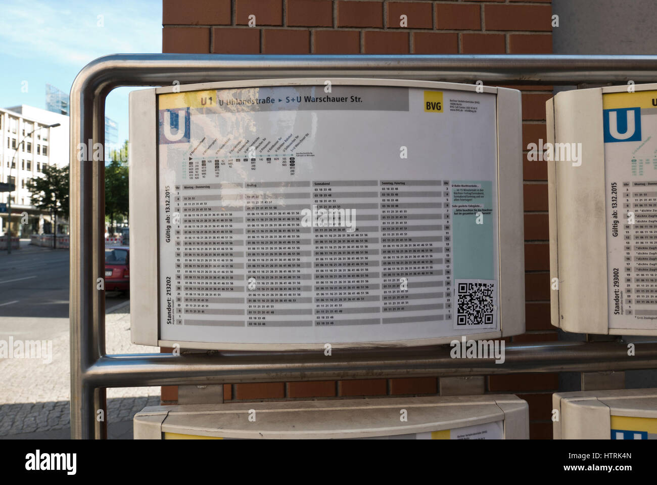 U bahn fahrplan -Fotos und -Bildmaterial in hoher Auflösung – Alamy